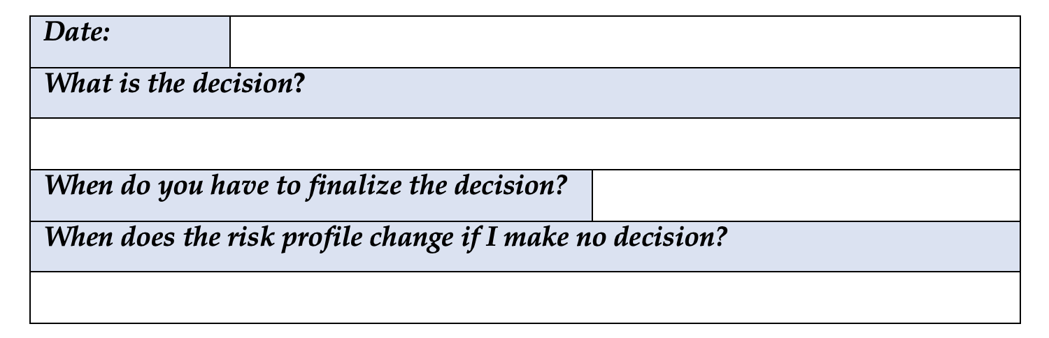 Increase Positive Outcomes With This Decision-Making Journal